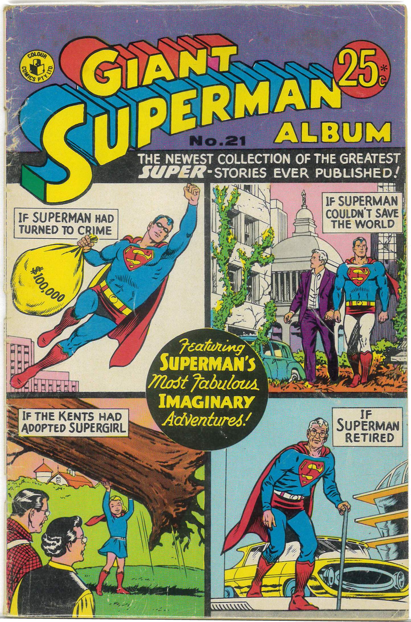 GIANT SUPERMAN ALBUM (1961-1981 SERIES) #21: VG - alternateworlds