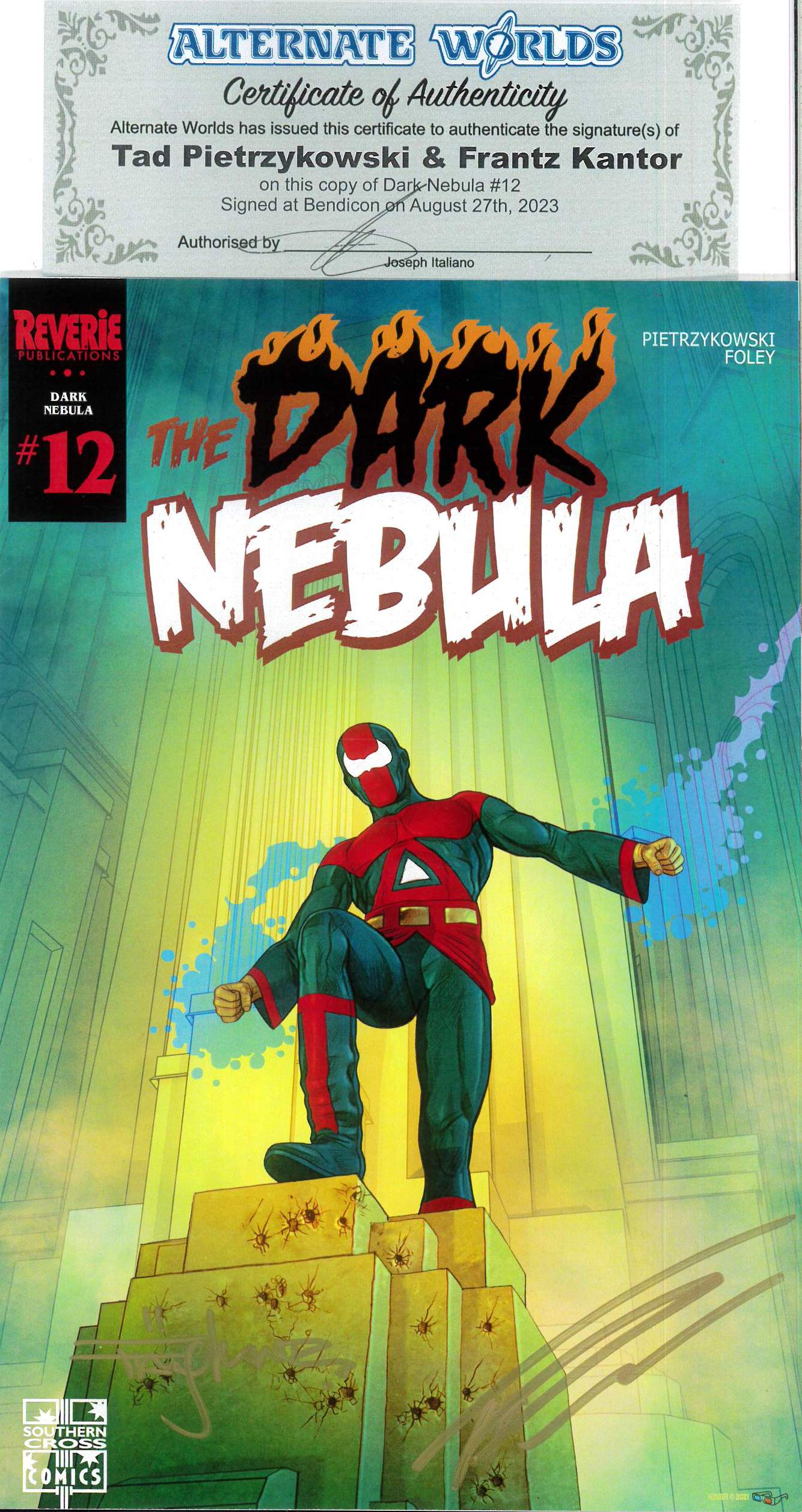 DARK NEBULA #12: Signed Tad Pietrzykowski, Frantz Kantor cv A 3d cv ...