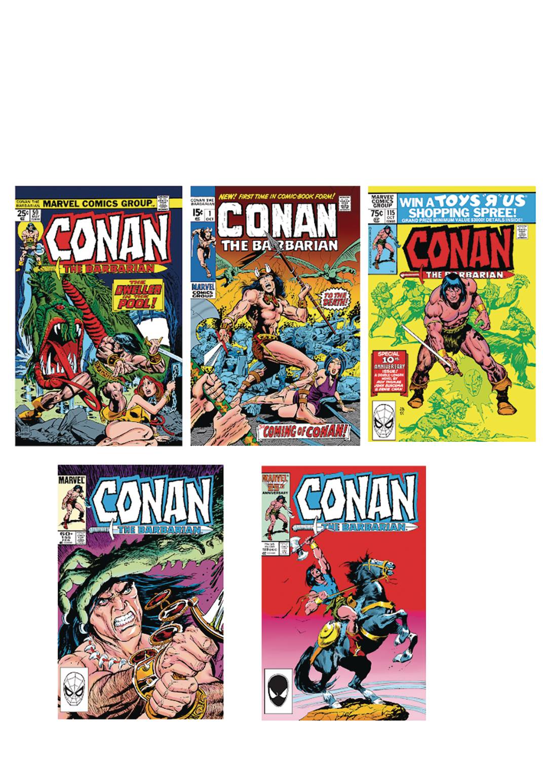 CONAN STICKER PACK #1: Classics Comic Covers Pack 1 - alternateworlds