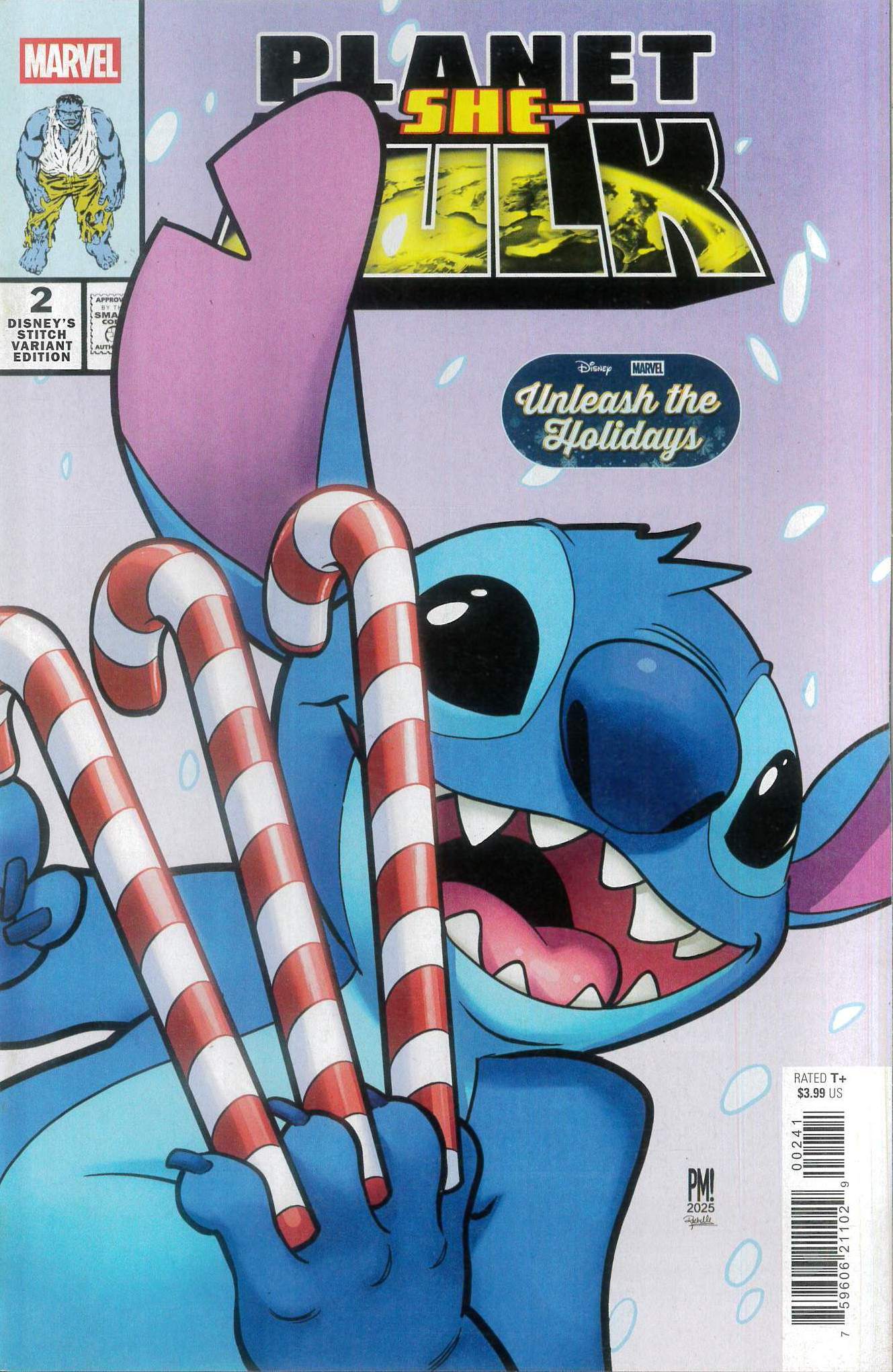 PLANET SHE-HULK #2: Paco Medina Disney Stitch Unleash the Holidays ...
